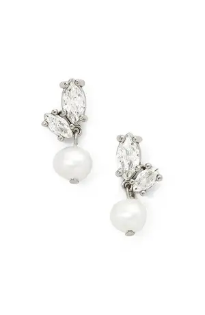 OLIVE & PIPER Bryn Drop Earrings - Silver