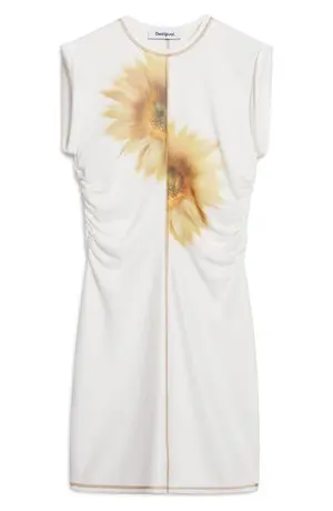 Desigual Sunflower Printed Body-con Dress