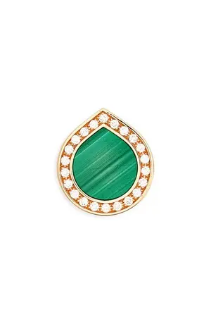 REPOSSI Antifer Diamond Pavé And Stud Earring - Malachite