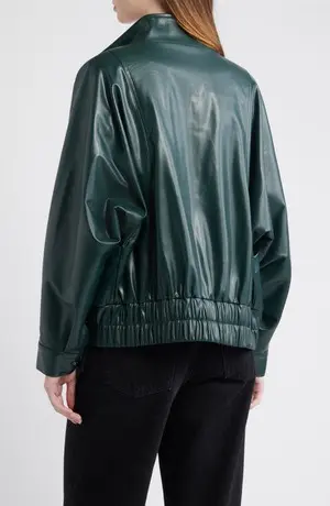 Dra Paulina Oversized Faux Leather Jacket