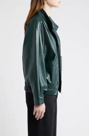 Dra Paulina Oversized Faux Leather Jacket