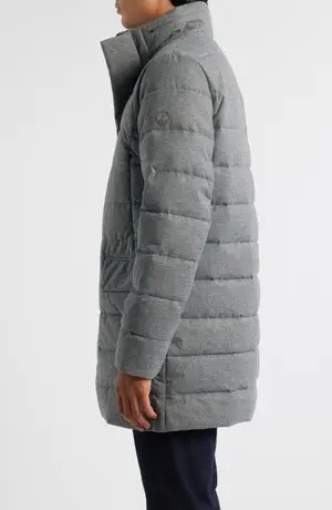 SAVE THE DUCK Gordon Puffer Jacket With Stowaway Hood - Mid Grey Melange