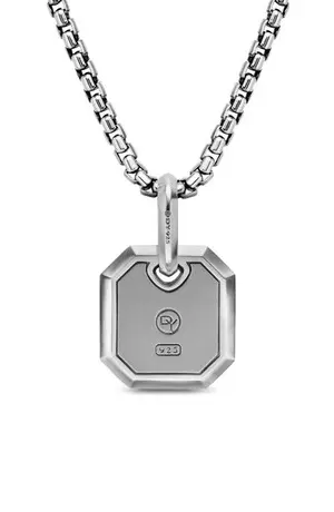 David Yurman Faceted Amulet - Silver Dome