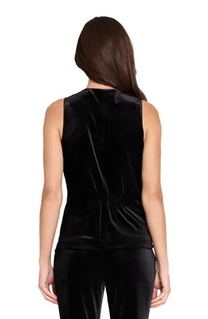 TAHARI ASL Velvet Straight-leg Pants
