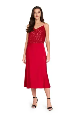 TAHARI ASL Satin Maxi Skirt