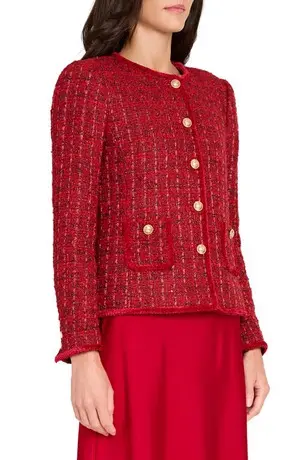 TAHARI ASL Tailored Bouclé Jacket