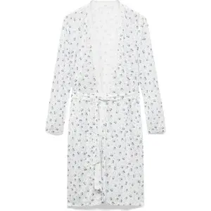 Mango Floral Print Robe - White