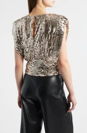 Hugo Boss Illana Sequin Crop Top