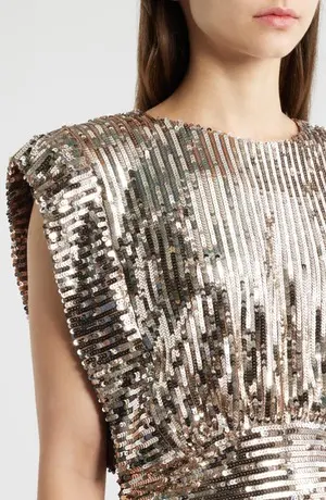 Hugo Boss Illana Sequin Crop Top