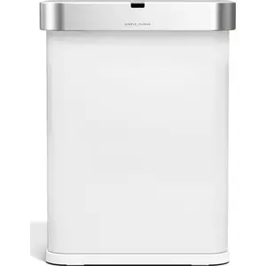 SIMPLEHUMAN 58-liter Rectangular Sensor Can With Voice + Motion Sensor - None