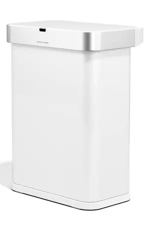 SIMPLEHUMAN 58-liter Rectangular Sensor Can With Voice + Motion Sensor