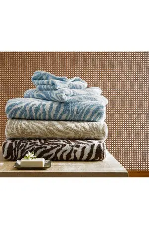 MATOUK Regine Zebra Stripe Cotton & Linen Towel