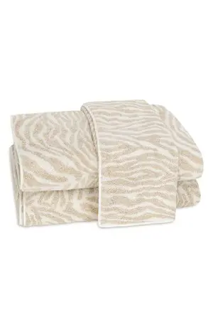 MATOUK Regine Zebra Stripe Cotton & Linen - Sand