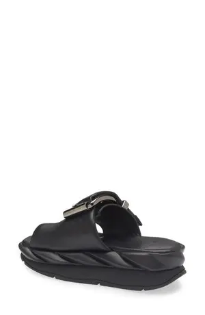 4CCCCEES Mellow Glow Toe Loop Platform Sandal - Gun Metal