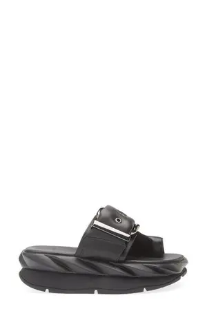 4CCCCEES Mellow Glow Toe Loop Platform Sandal - Gun Metal
