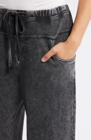 CITY BLUES Drop Waist Lounge Pants - Black