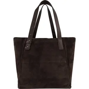 Vince Westmore Xl Suede Tote - Tobacco