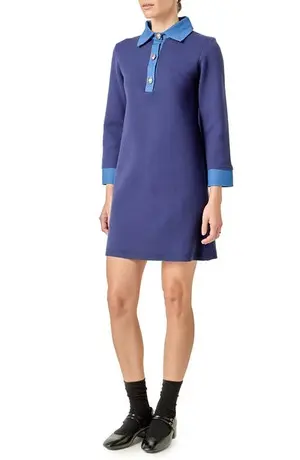 English Factory Mixed Media Knit Dress
