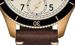 Hamilton Khaki Aviation Pilot Pioneer Bronze Leather Strap Watch