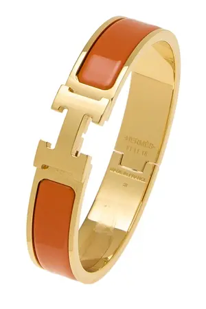 Hermès Clic Clac H Bracelet - Orange