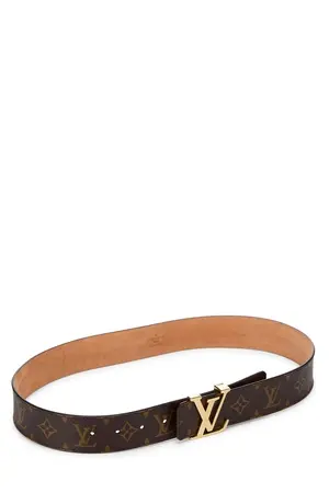 LOUIS VUITTON Monogram Initiales Ceinture 80