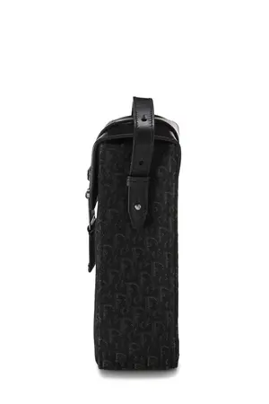 Dior Street Chic Diorissimo Canvas Shoulder Bag - Black