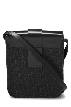 Dior Street Chic Diorissimo Canvas Shoulder Bag - Black