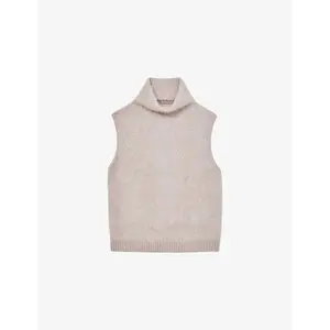 REISS X Atelier Brushed Cashmere Tank - Neutral