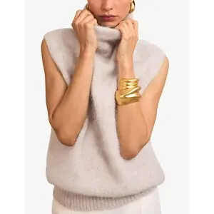 REISS X Atelier Brushed Cashmere Tank - Neutral