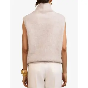REISS X Atelier Brushed Cashmere Tank - Neutral