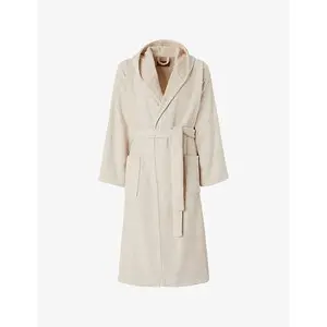 Missoni Chalk Zigzag-pattern Cotton-terry Bathrobe - Natural