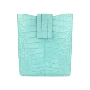 Gucci Vintage Ipad Crocodile Case - Green
