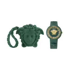 Versace Medusa Pop Silicone Watch - Green