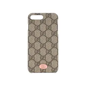 Gucci Gg Supreme Iphone 8 Plus Case /beige - White