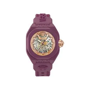 Versace V Legend Skeleton Automatic Watch - Red
