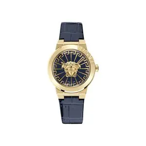 Versace Medusa Infinite Leather Watch - Gold