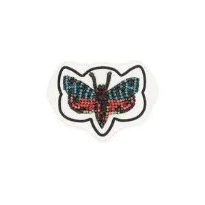 Gucci Crystal Butterfly Patch - White