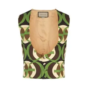 Gucci Patterned Vest - Green