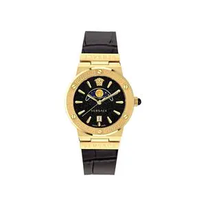 Versace Greca Logo Moonphase Watch - Gold
