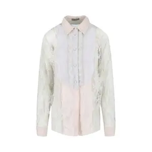 Bottega Veneta Lace Patterned Blouse