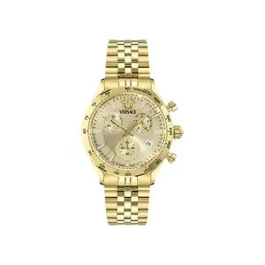 Versace Hellenyium Chrono Petite Bracelet Watch - Gold