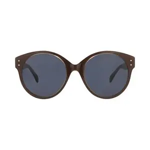 Alaïa Round Frame Acetate Sunglasses - Brown
