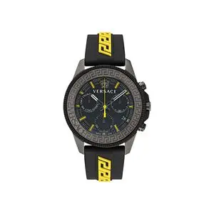Versace Greca Action Chrono Watch - Black
