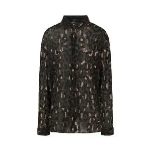 Versace Beaded Animal Patterned Blouse