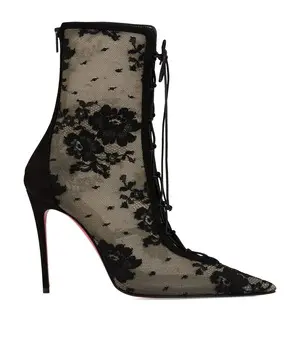 CHRISTIAN LOUBOUTIN Km Lace Booties
