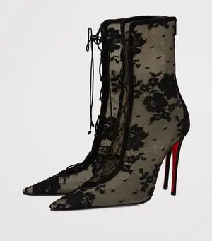 CHRISTIAN LOUBOUTIN Km Lace Booties
