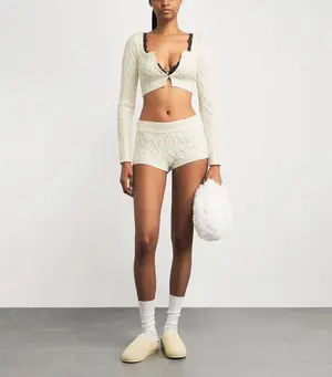 SKIMS Cable-knit Shorts