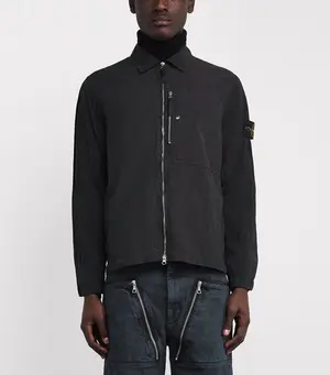 Stone Island Nylon Compass Oversized Shirt Jacket
