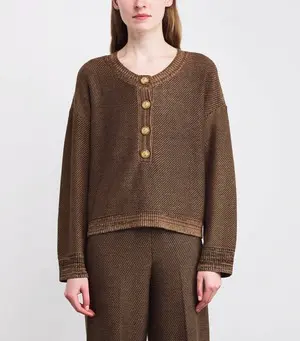 L'AGENCE Haddasah Henley Sweater