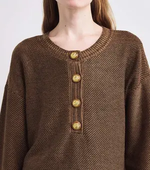 L'AGENCE Haddasah Henley Sweater